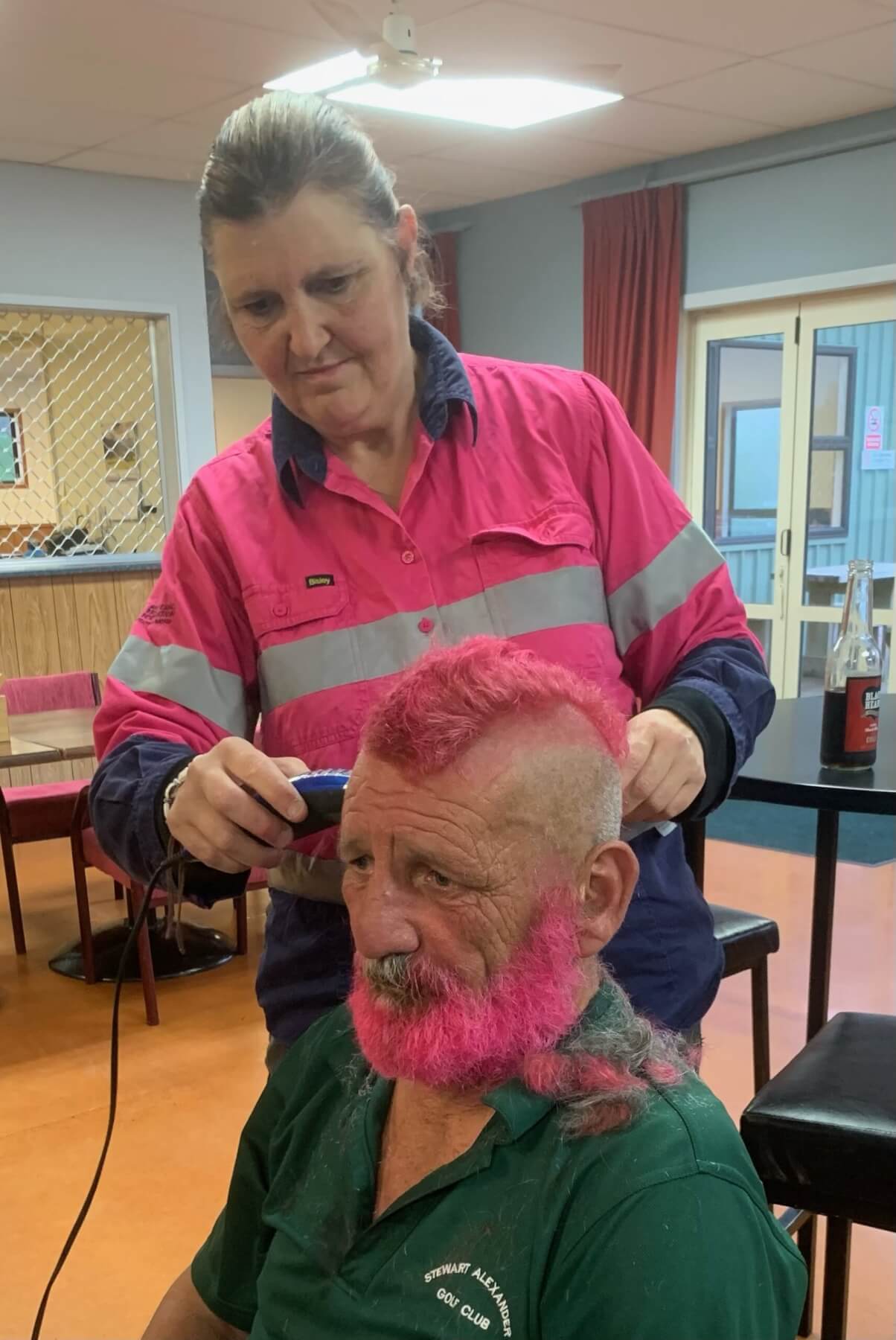 Pink mohawk for breast cancer | King Country News